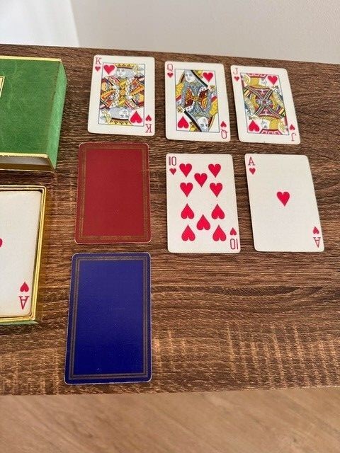 Vintage Congress Playing Cards for 66 Cel-U-Tone 2 Decks Red and Blue ...