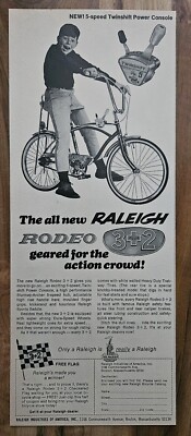 VINTAGE 1967 RALEIGH RODEO TWINSHIFT 5 SPEED STINGRAY BICYCLE ...