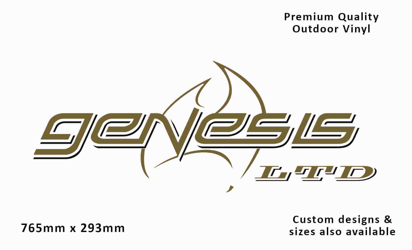 Windsor Genesis LTD Caravan Replacement Vinyl Decal Sticker | eBay