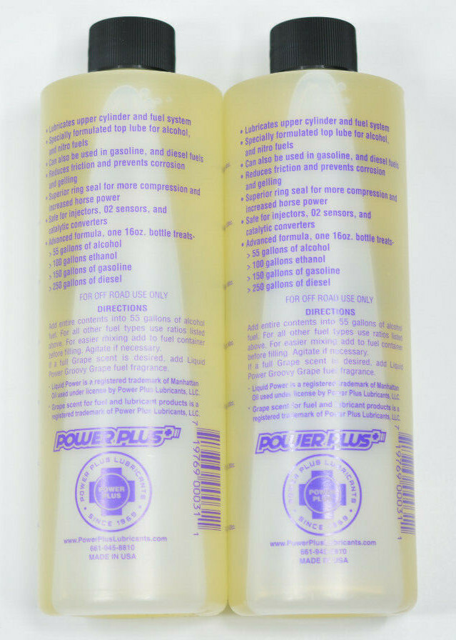 (2 Pack) Groovy Grape Scented Power Plus Clear Top Lube Alcohol Fuel ...