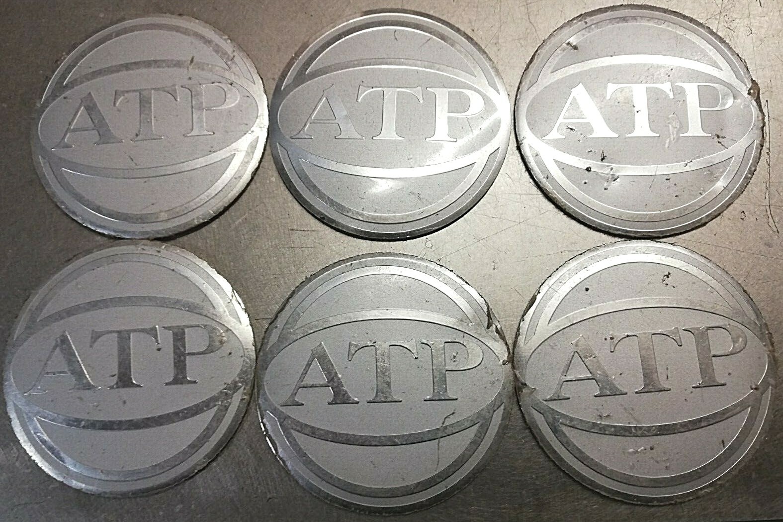 80s 90s RETRO CLASSIC STANCE ATP 85mm ALLOY WHEEL CENTER CAP STICKER ...