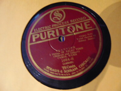 CAROL WYNN PURITONE 78RPM RECORD 1084 ORGAN MUSIC | eBay