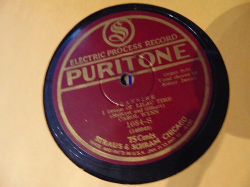 CAROL WYNN PURITONE 78RPM RECORD 1084 ORGAN MUSIC | eBay