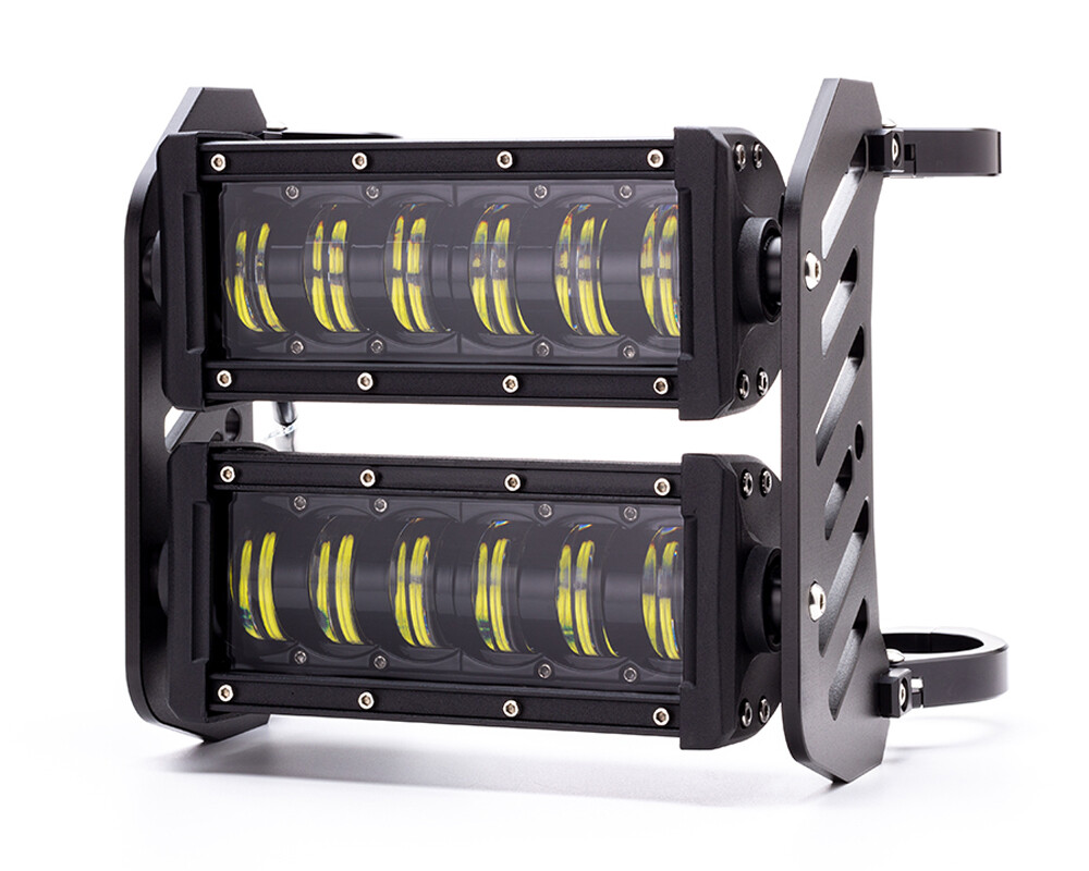 Motorcycle LED Headlight Kit Headlamp Dual Stacked Light Bar for 50 ...