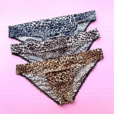 Sexy Men Pouch G-String Leopard Print Briefs Thongs Underwear ...