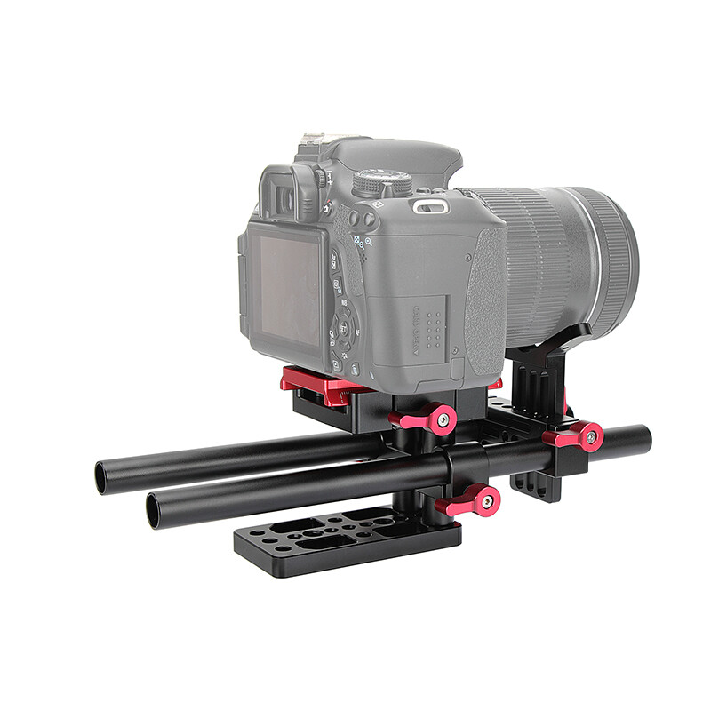 CAMVATE Universal Tripod Mount Support Rig w/ Manfrotto Quick Release ...
