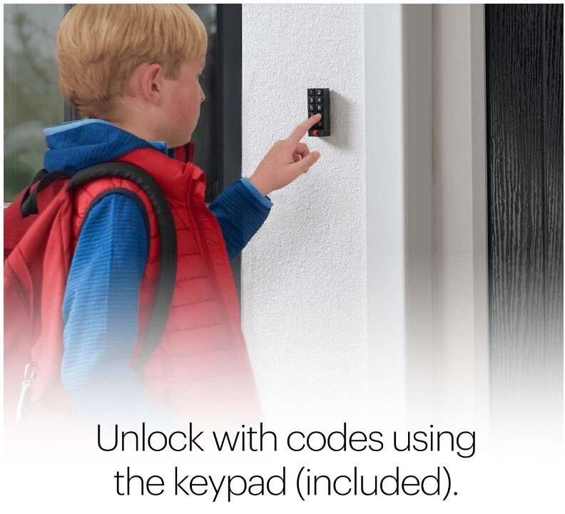 August Home Silver Wi-Fi Smart Lock and Smart Keypad Keyless Door Lock ...