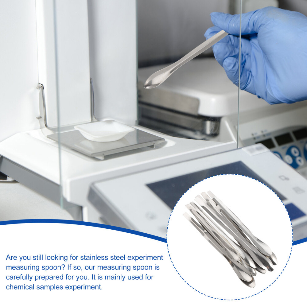 12Pcs Stainless Steel Measuring Spoon for Lab Sampling and Measurement ...
