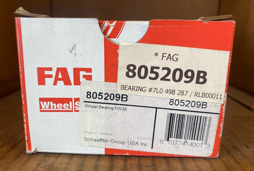 Fag Front Wheel Bearing - 805209B / 7L0 498 287 - For Audi, Porsche ...