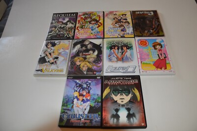 Lot of 10 Different Anime DVDs Excellent Condition See Photos for ...