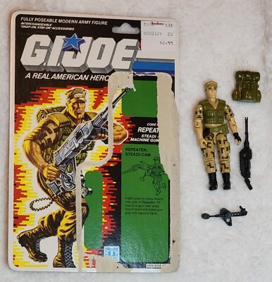 Vintage 1988 Hasbro GI Joe Repeater Figure 100% Complete with Full File ...
