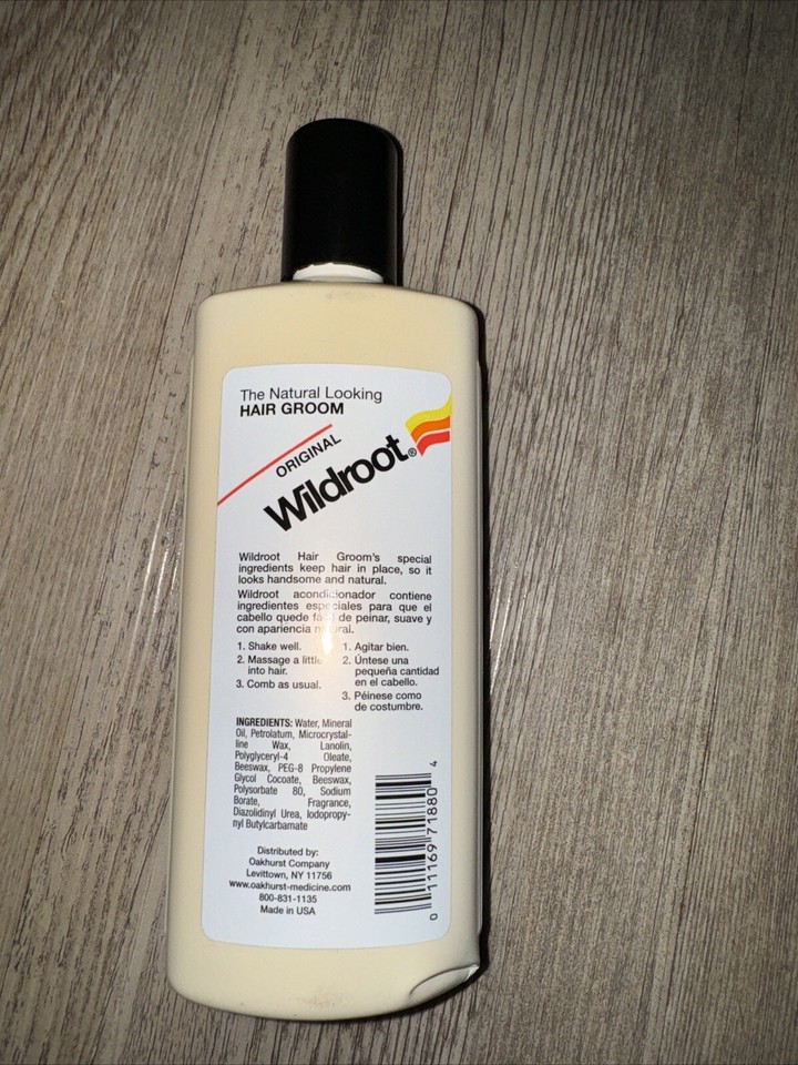Original Wildroot Hair Groom 8 Oz Keeps Your Hair In Place Barber Shop ...