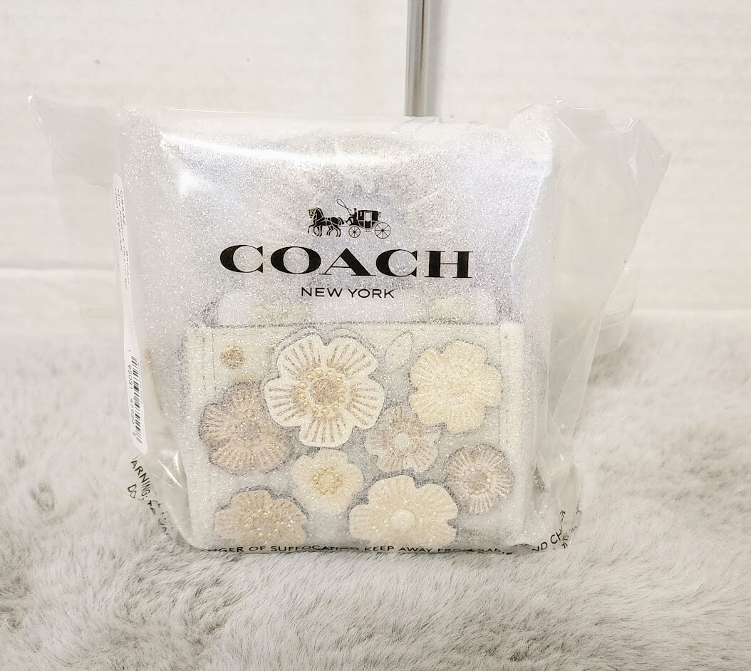 COACH 1941 Rogue Mini Charm TEA ROSE Chalk /Gold NWT | eBay