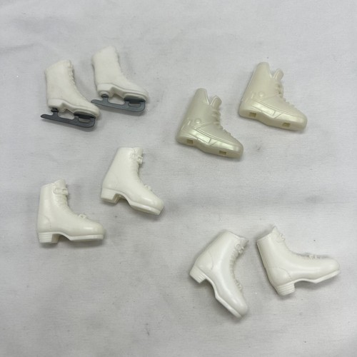 Bundle 4 Pairs Mattel Barbie Boots Shoes Skates Missing Blades See ...