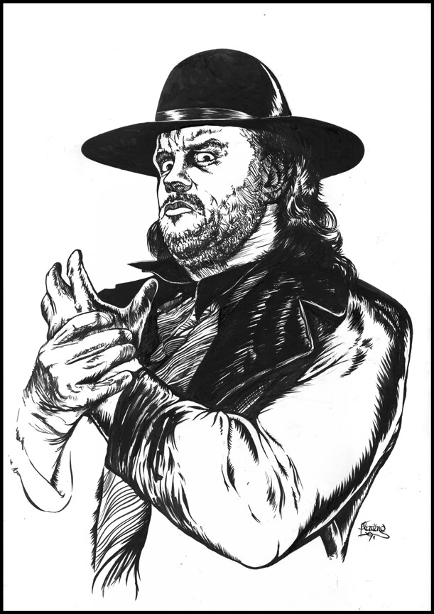 Wwe Drawing Undertaker