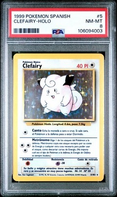 1999 Pokemon Spanish Base Set Clefairy Holo #5 PSA 8 NM-MT | eBay
