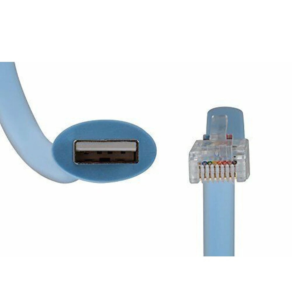 USB to RS232 Serial to RJ45 CAT5 Console Adapter Cable for Cisco ...