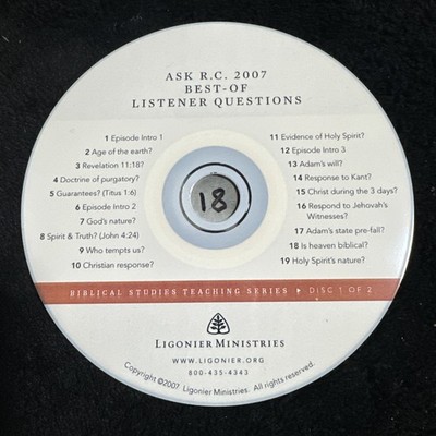Ask R C 2007 Best of Listener Questions, Biblical Studies Teaching CD ...