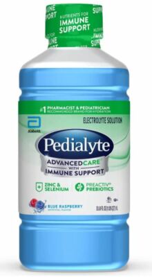Pedialyte Advanced Care Electrolyte Solution, Blue Raspberry ...