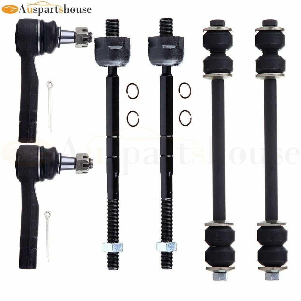 6x Front Inner Outer Tie Rod Ends Sway Bar Links Kit Fits Ford Ranger ...