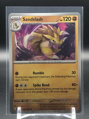 SV: Scarlet & Violet 151 #028/165 Sandslash | eBay