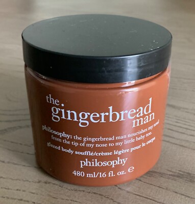 Philosophy Gingerbread Man 16 Fl Oz Glazed Body Souffle Moisturizer | eBay