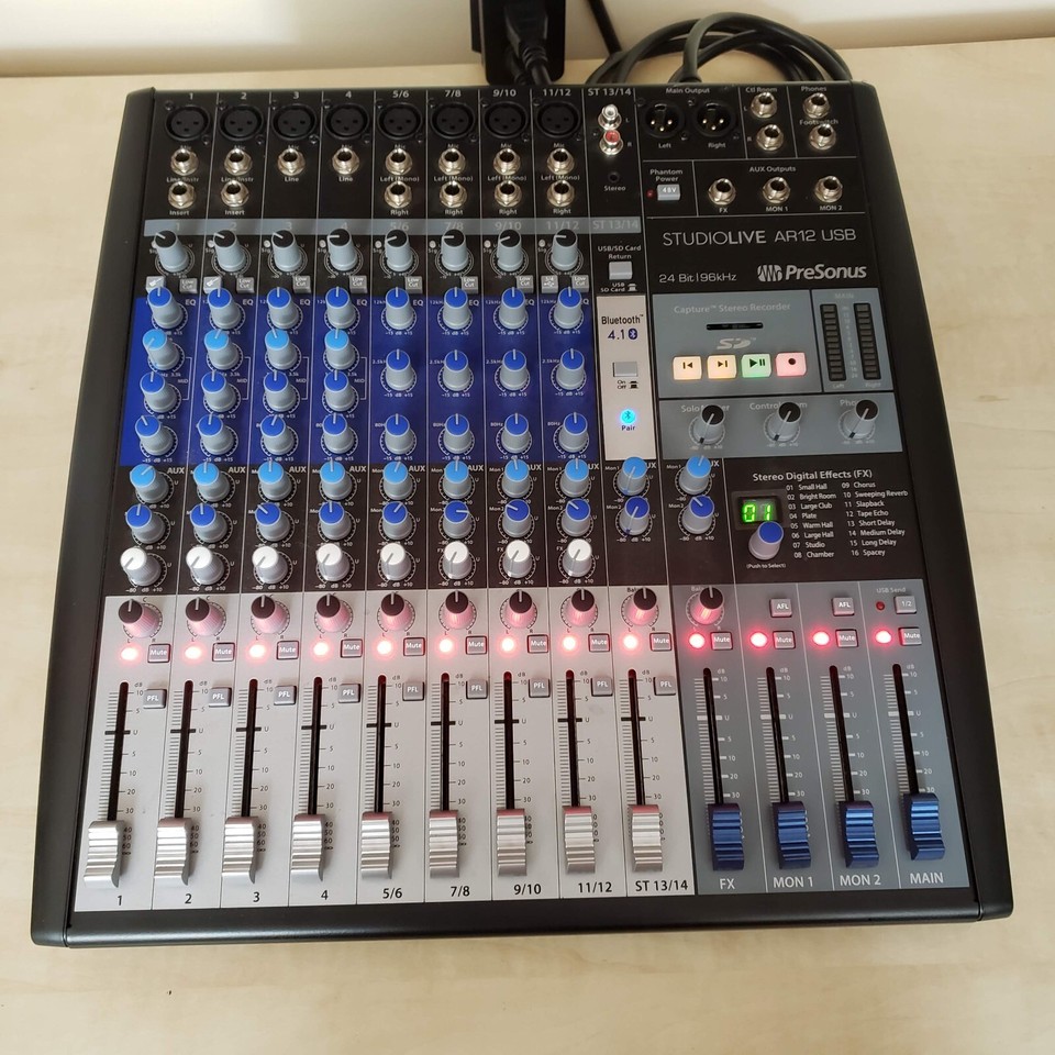 PreSonus StudioLive USB AR12 Performance Recording Mixer TESTED ...