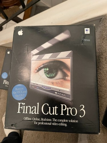 Final cut pro 3 for Mac/Apple User manuals original box complete never ...