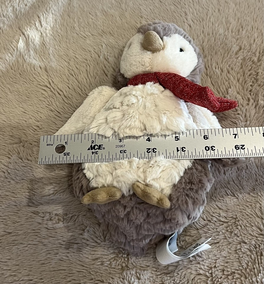 Mary Meyer Putty Igloo Penguin Plush Stuffed Animal Toy 9" Fuzzy Red ...