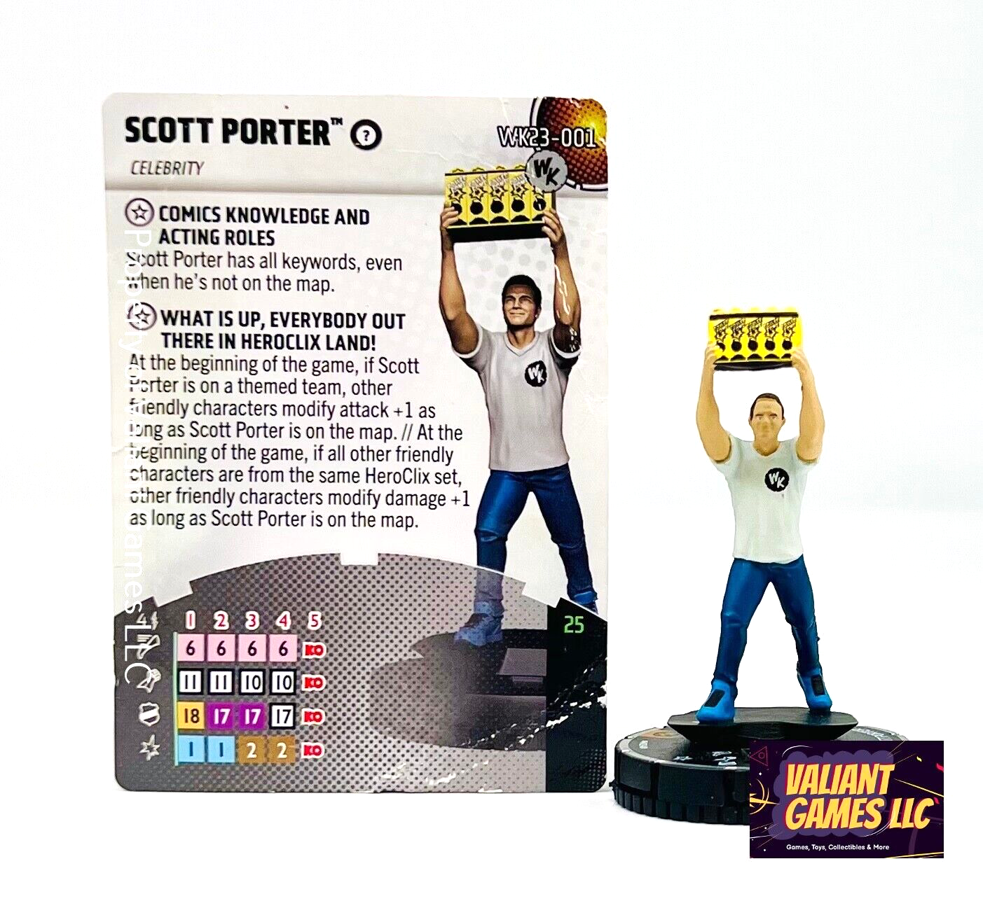 Heroclix Scott Porter #WK23-001 w/ Card Wizkids Convention Exclusive | eBay