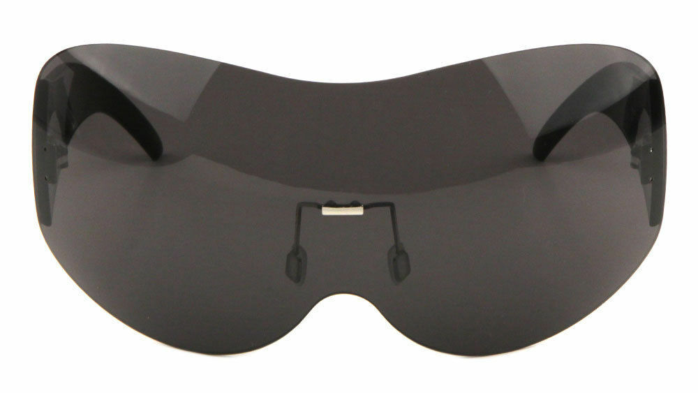 ALPS RIMLESS OVERSIZED SHIELD MONO LENS FUTURISTIC SUNGLASSES GOGGLES ...