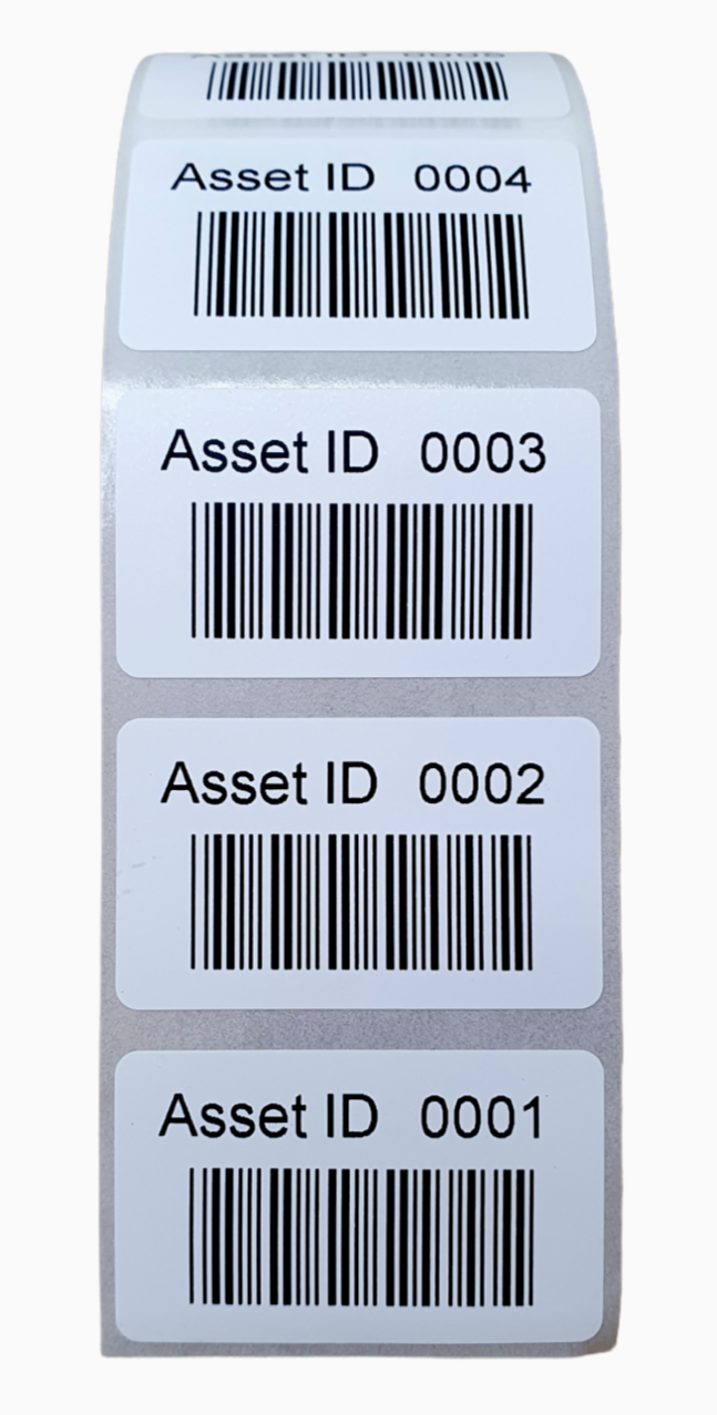 Discount 5000 Personalised Barcode Asset Labels 40 x 24mm Stickers (PAT ...