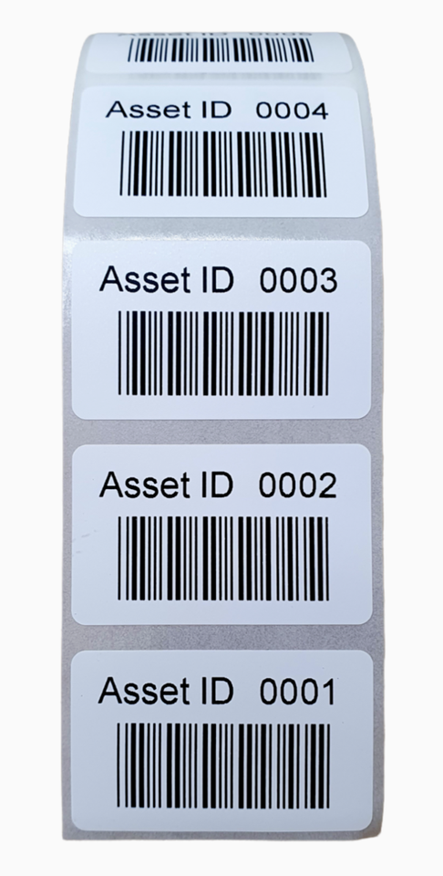 Discount 5000 Personalised Barcode Asset Labels 40 x 24mm Stickers (PAT ...
