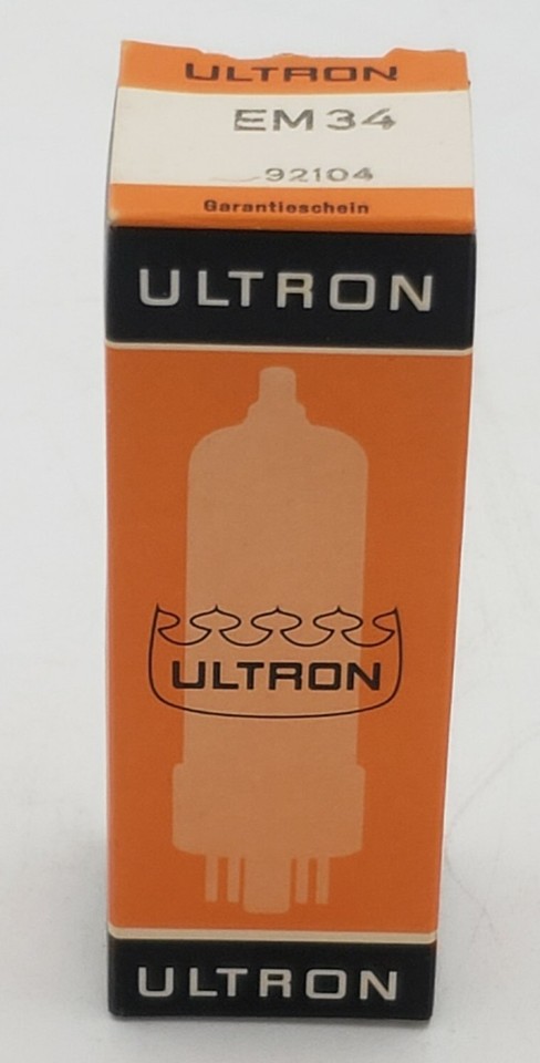 EM34 tube Magic Eye ULTRON Vintage tuning eye 6CD7 Indicator, Radio eye ...