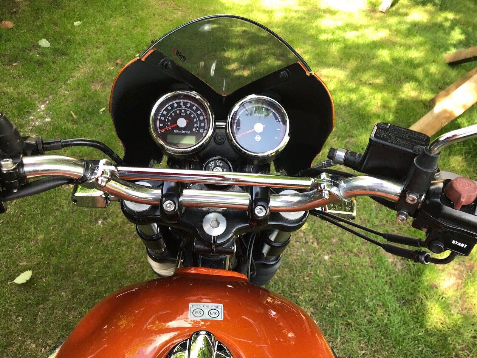 Pyramid Fly Screen Orange Crush Scheme Royal Enfield Interceptor 650 ...