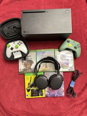 Xbox Series X 1TB Console Disc W/ Games, Controllers, Arctis 9X Headset ...