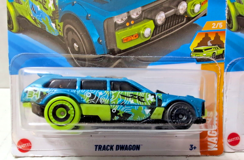 2025 Hot Wheels WAGONS 2/5 Track DWagon 184/250 Blue lot of 2 NEW | eBay