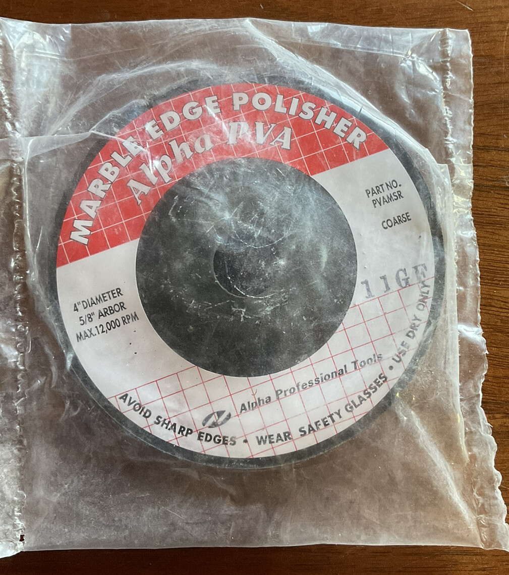 Alpha Edge PVA 4” Coarse Polishing Pad for Steel Glass Marble | eBay