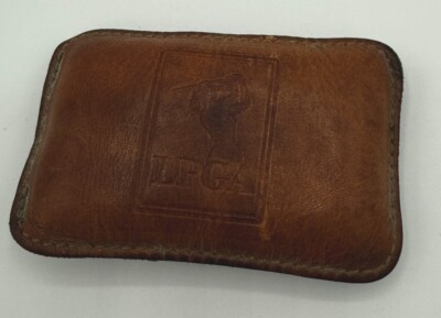 3 3/4" x 2 1/4" Rectangular Sand Filled Soft Leather LPGA Paperweight ...