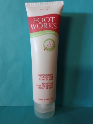 AVON Foot Works WATERMELON EXFOLIATING FOOT SCRUB 3.4 oz ~ Discontinued ...
