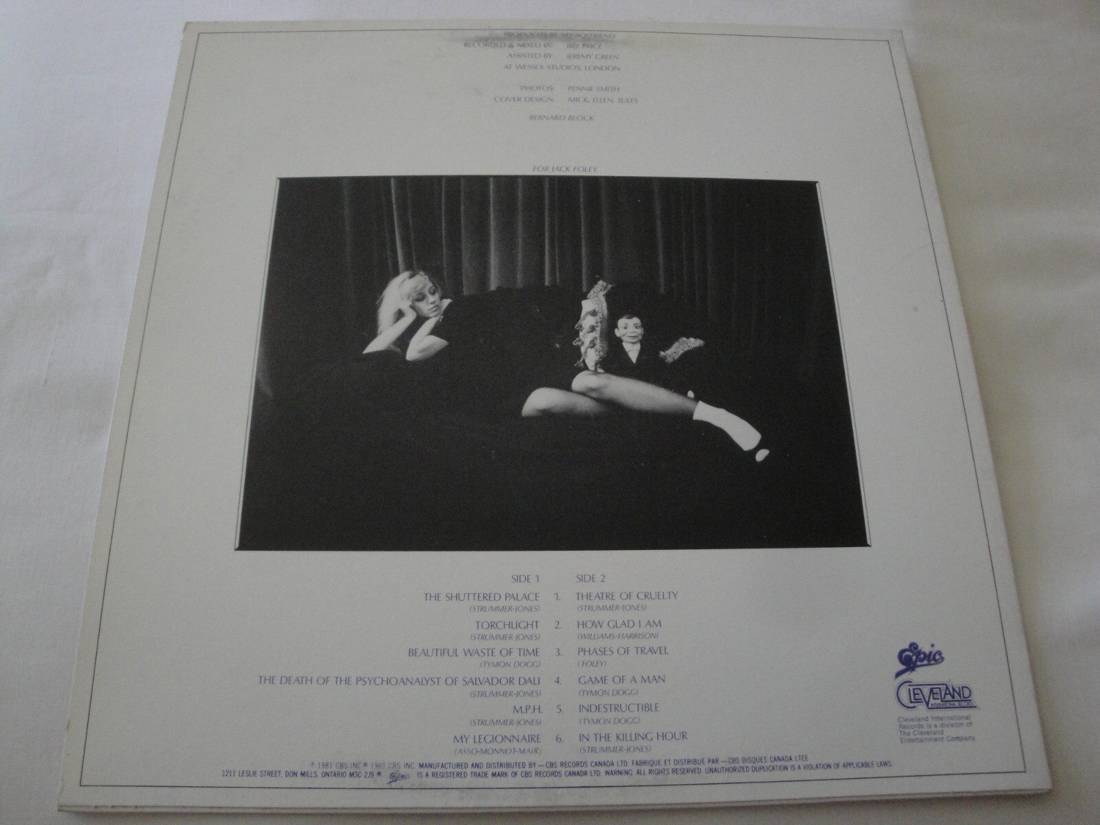 Ellen Foley - Spirit Of St. Louis VINYL LP ALBUM 1981 EPIC CLEVELAND ...