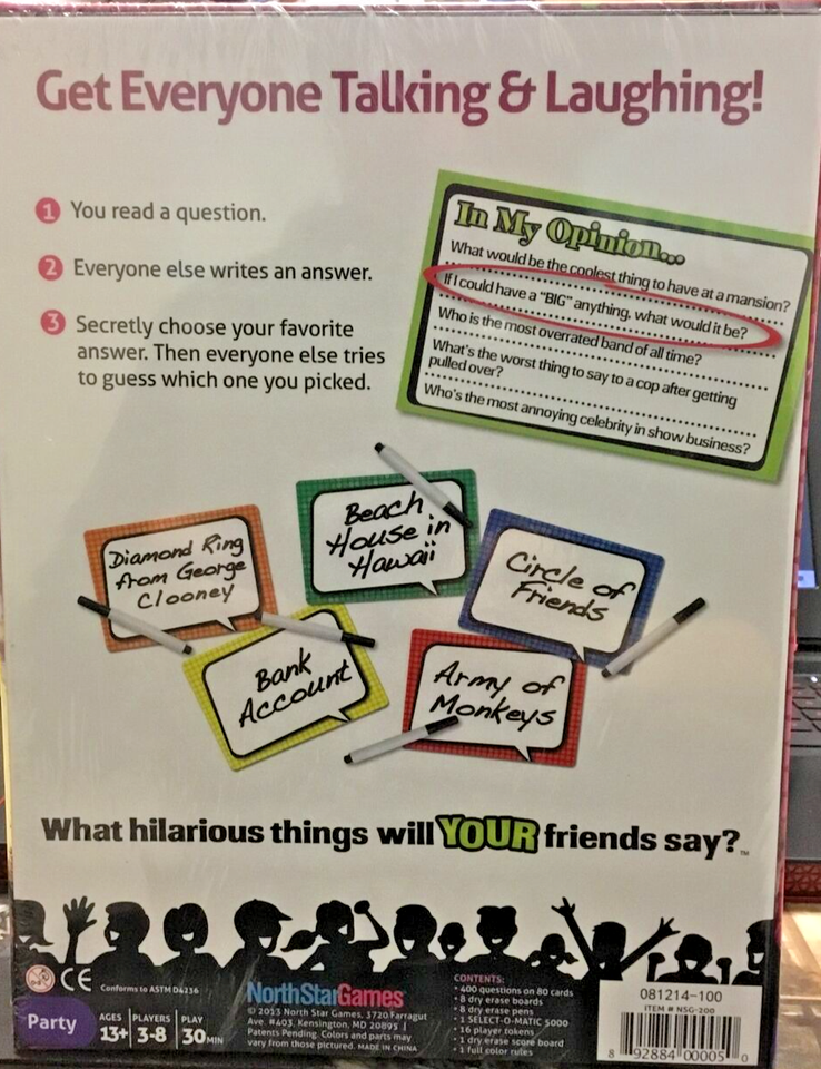 Say Anything Game - What Hilarious Things Will Your Friends Say? Party ...