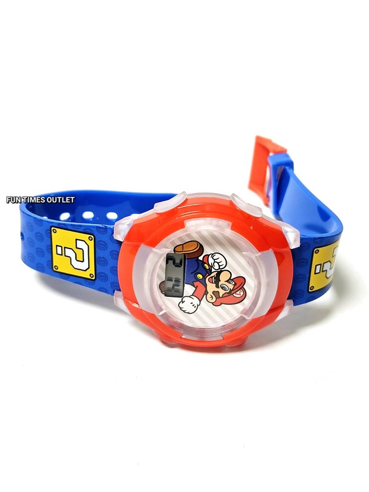 Super Mario Watch Kids Digital Wristwatch Flashing Lights Reloj ...