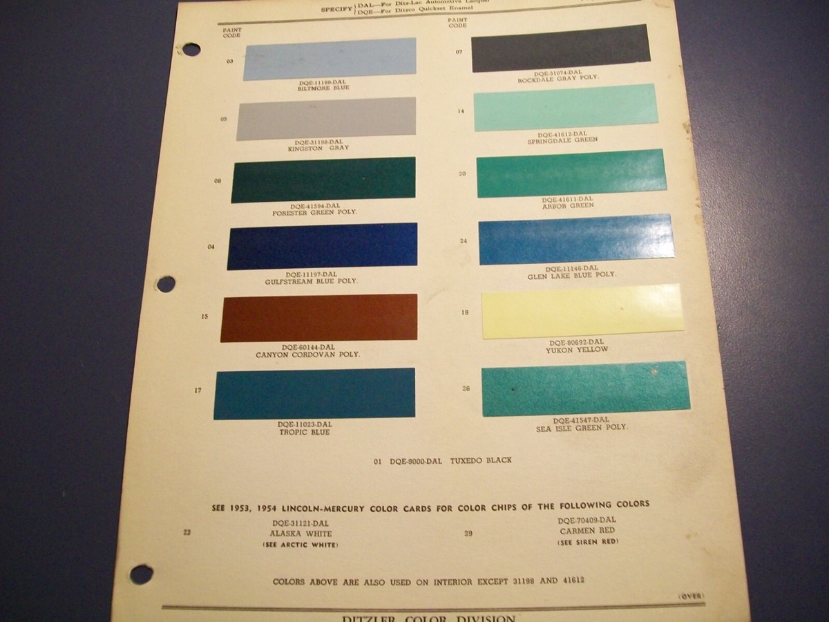 1955 Mercury Paint Colors Glass Roof Cruiser: 1955 Mercury Montclair