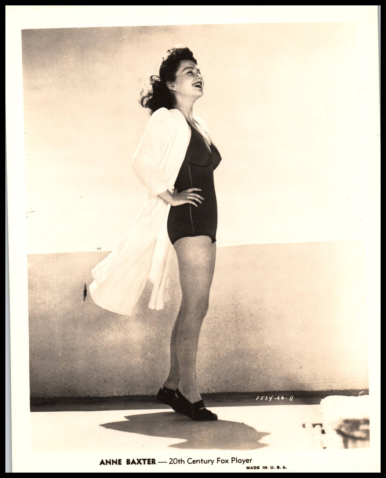 Hollywood Beauty ANNE BAXTER 1940s CHEESECAKE SWIMSUIT PORTRAIT Photo ...