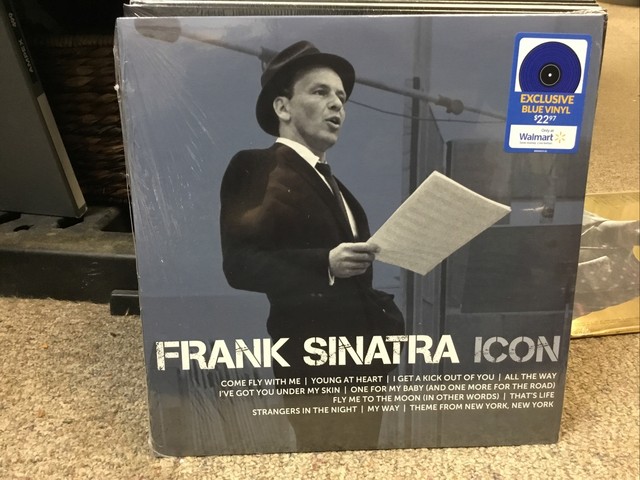 Frank Sinatra Icon LP Blue Vinyl Factory Seal Hype Sticker Record for ...