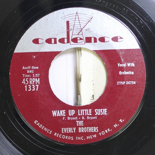 50'S & 60'S 45 The Everly Brothers - Wake Up Little Susie / Maybe ...