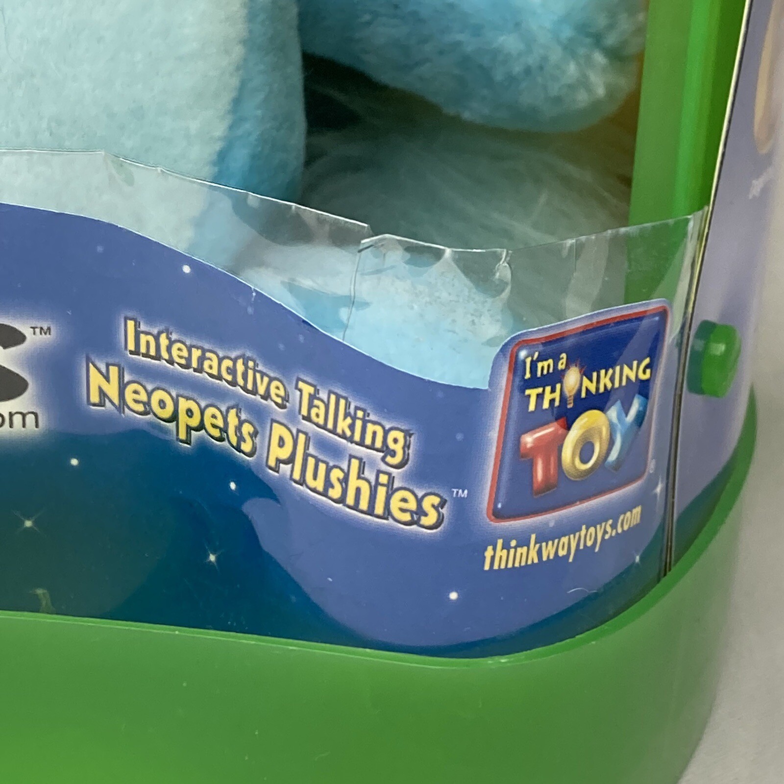 Neopets Kacheek 2003 Blue Plush Interactive Talks Lights NIB New in Box ...