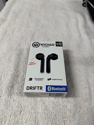 Wicked Audio Driftr True Wireless Headphones Earbuds - Black | eBay