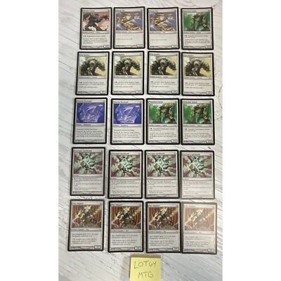 MTG Magic The Gathering 20 Card Lot Pewter Golem, Omega Myr, Malachite ...